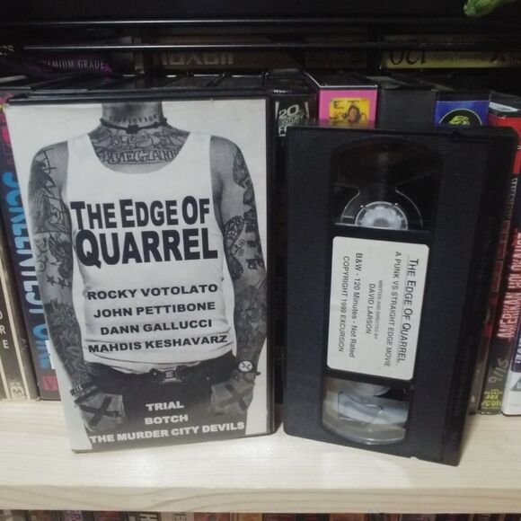 Media | The Edge Of Quarrel Vhs Straight Edge Punk Movie Trial Botch ...